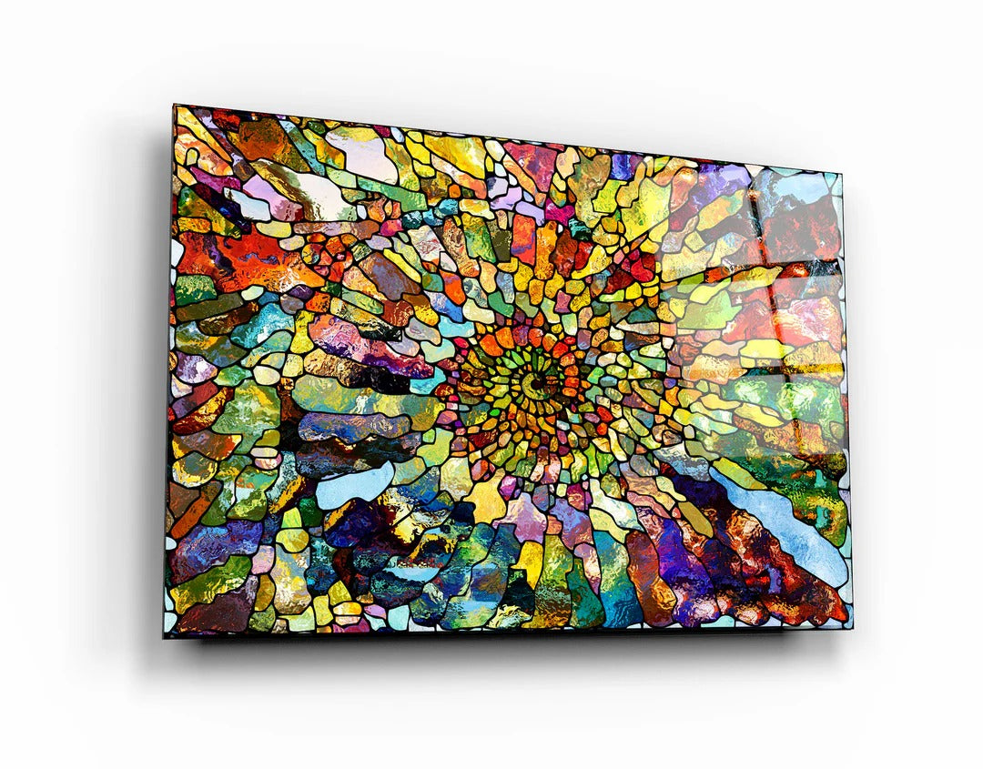 Quadro Metalizado Moderno Decoração Colorido